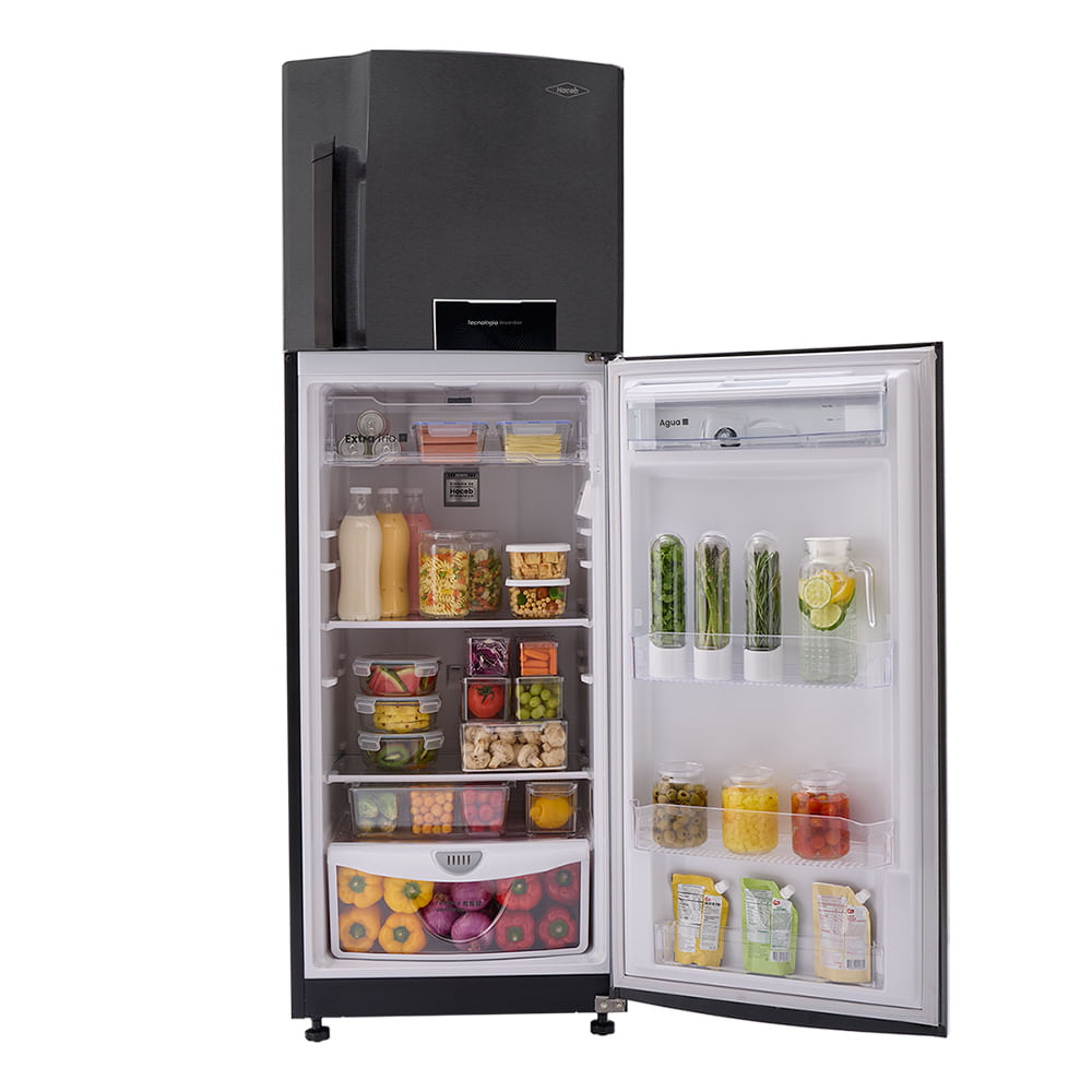Nevera Haceb No Frost 311 Litros Manija Integrada Titanio Inverter - Haceb
