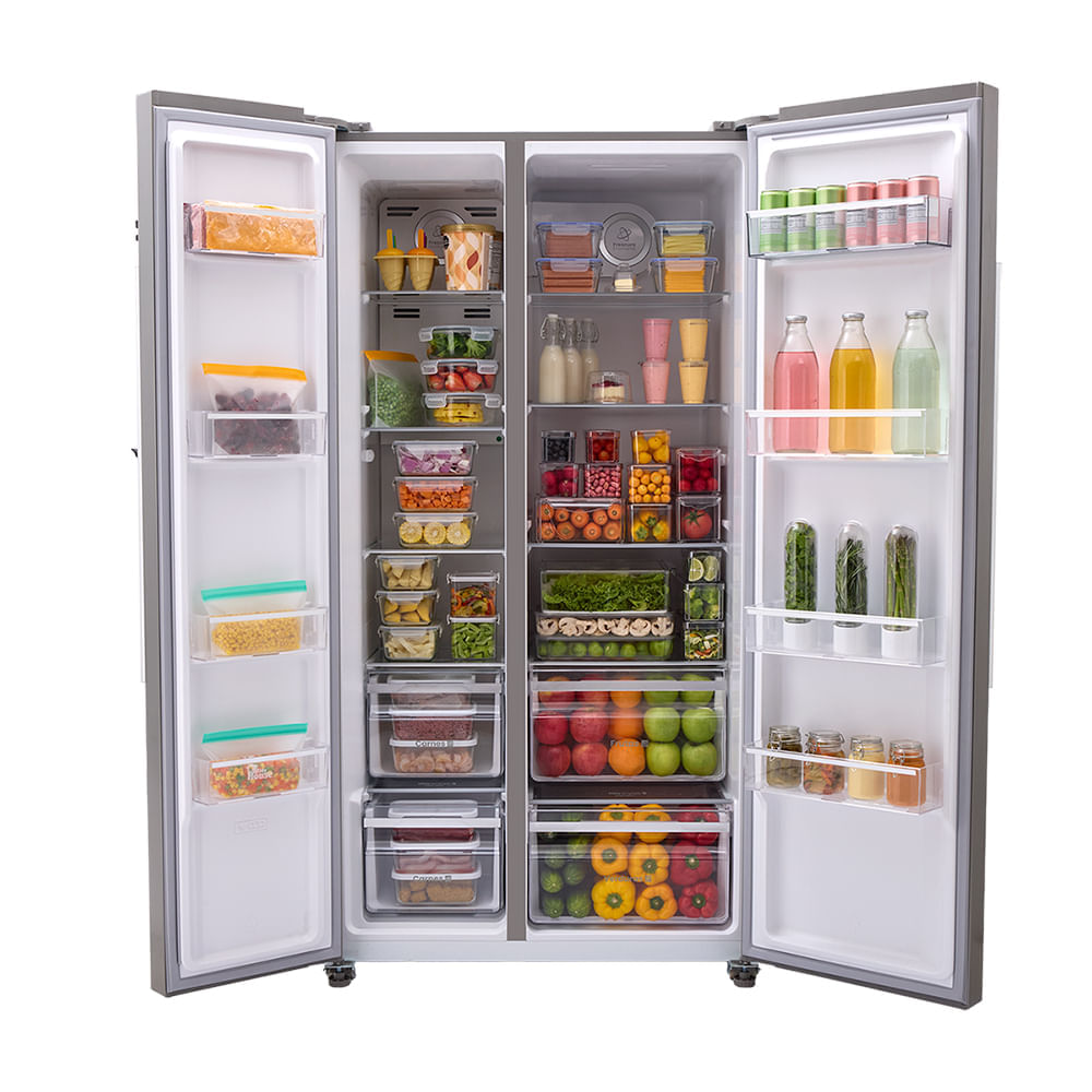 Nevecón Haceb 563 litros manija externa panel digital inox - Haceb